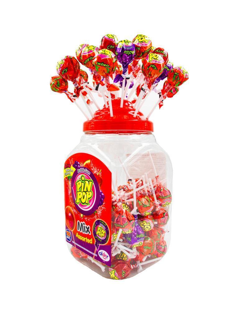Aldor Pin Pop Assorted Exhibidor - Des Champs Foods